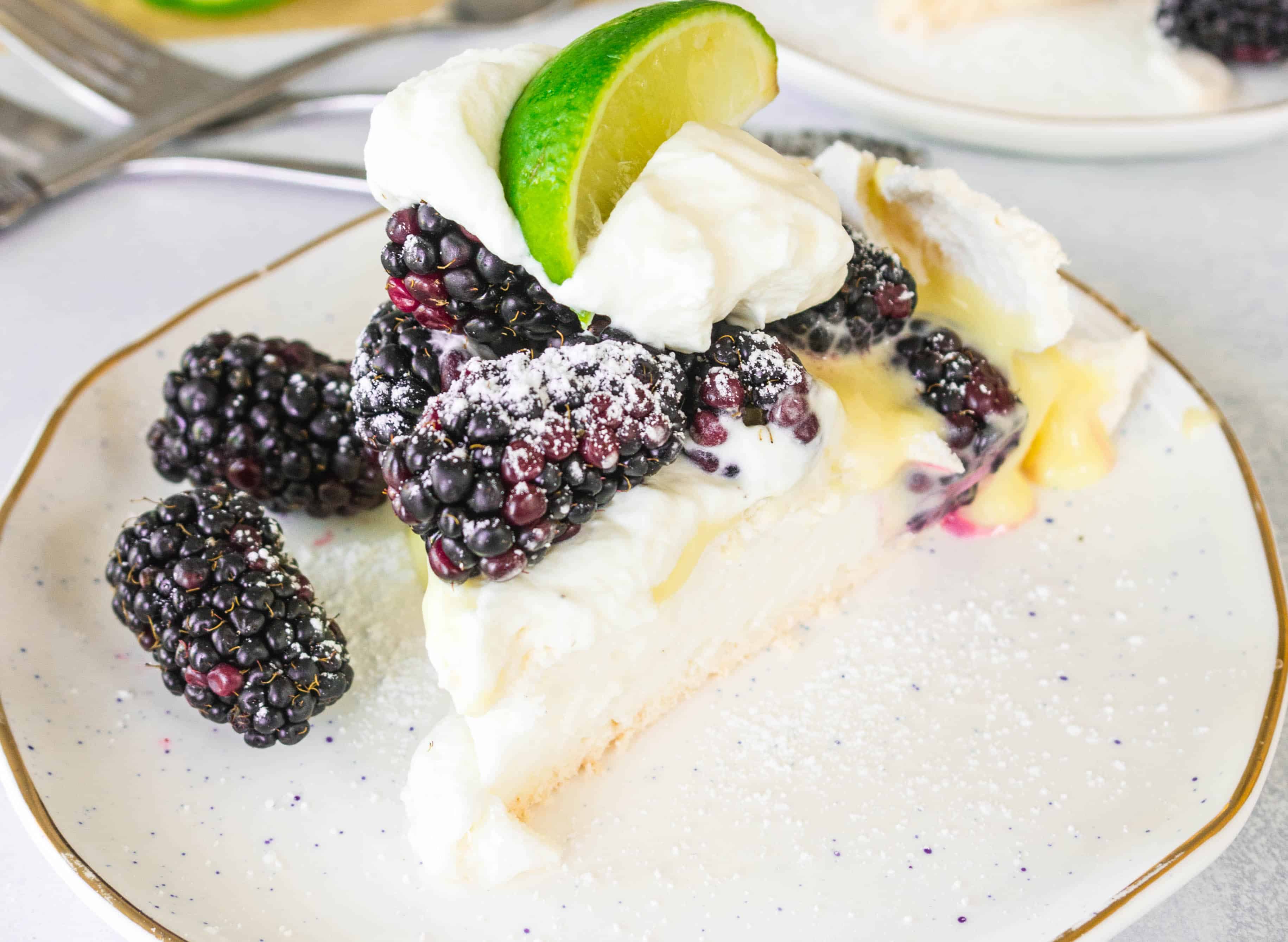 Pavlova with Blackberry, Lime, and Cardamom - The Itsy-Bitsy Kitchen