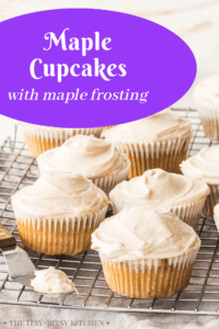 Maple Cupcakes - The Itsy-Bitsy Kitchen