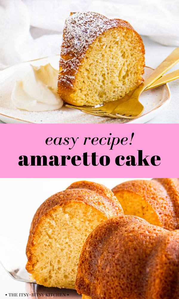 Amaretto Cake - The Itsy-Bitsy Kitchen