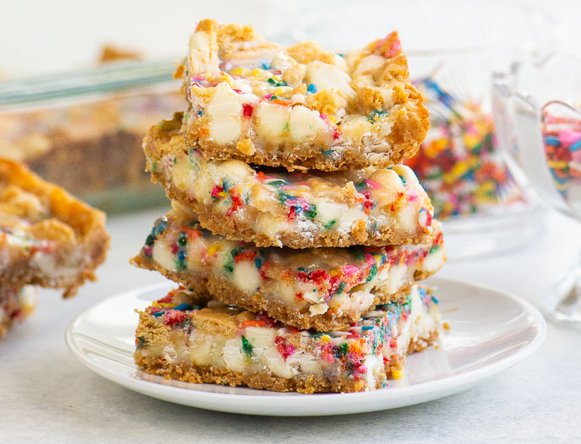 Birthday Cake Bars - The Itsy-Bitsy Kitchen